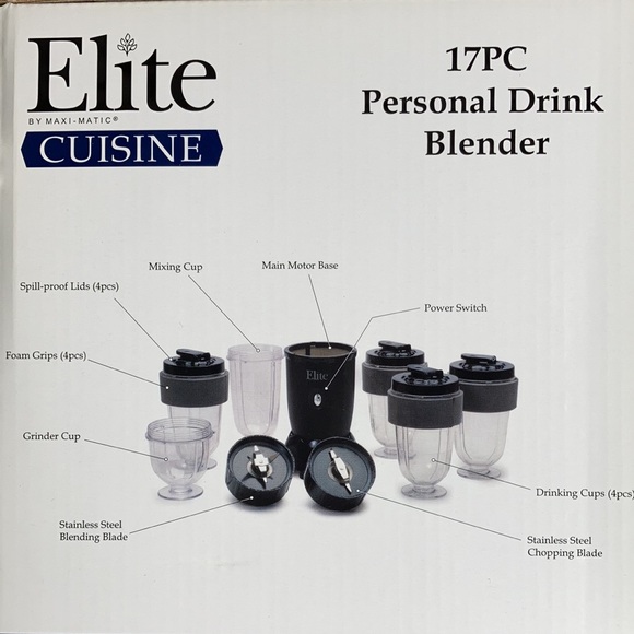 Elite Cuisine | Kitchen | New Elite Cuisine Personal Drink Blender ...